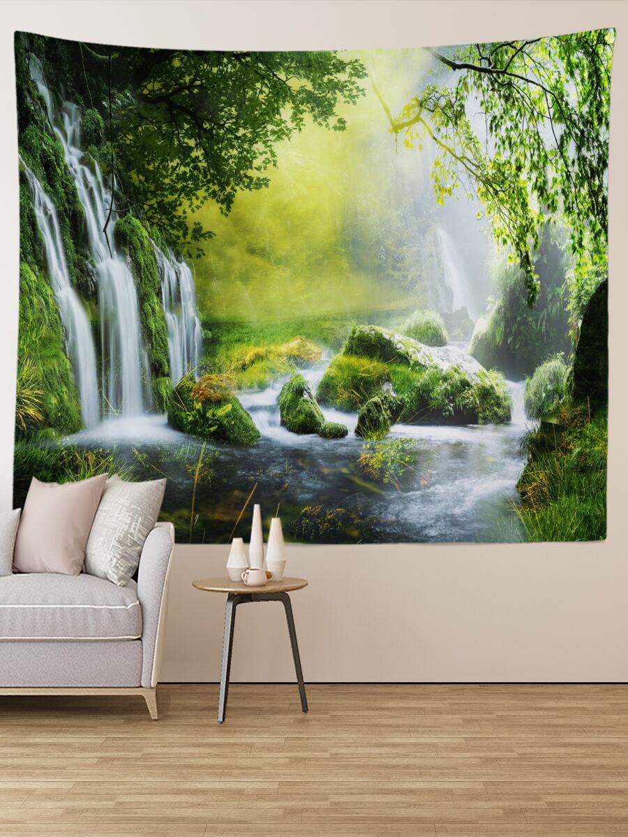 1pc Mountain & Landscape Print Tapestry | SHEIN USA
