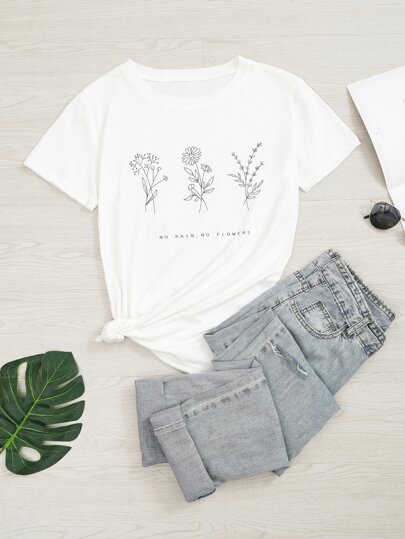 Graphic & Logo Tees | Slogan Tees | SHEIN USA