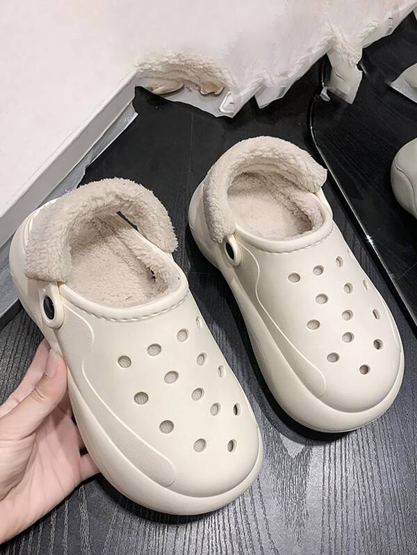 Hollow Out Thermal Lined Vented Clogs | SHEIN USA