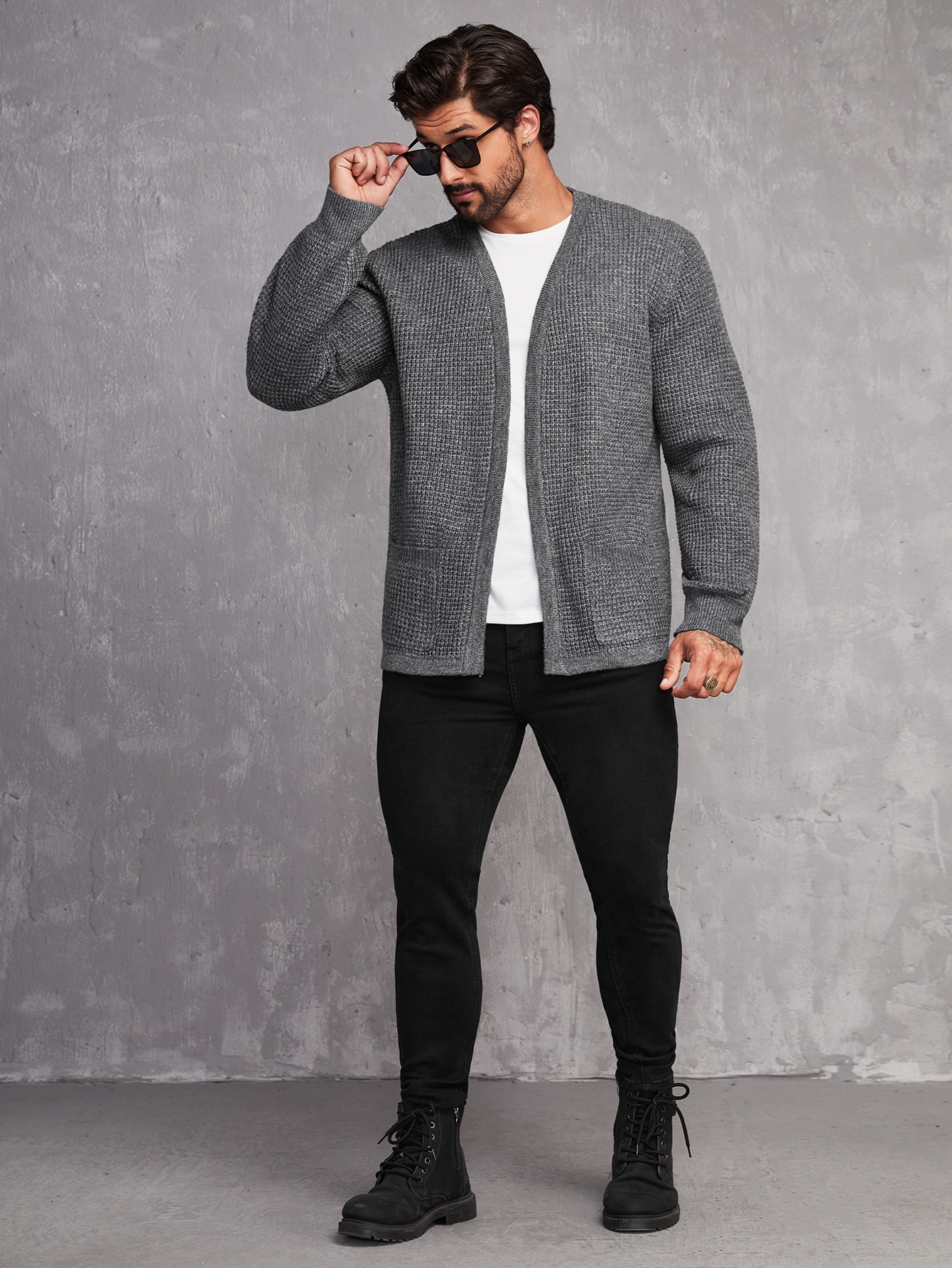 Men Dual Pocket Cardigan | SHEIN USA