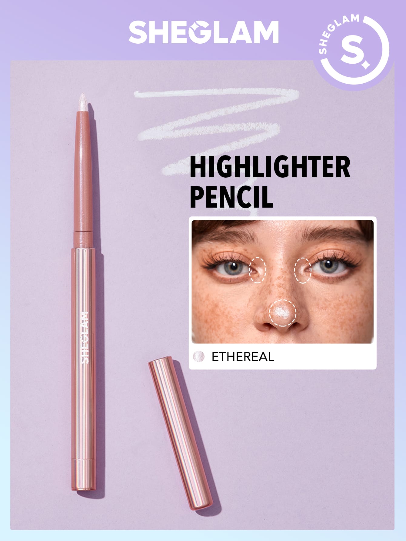 SHEGLAM Crayon Highlighter de Précision Fairy Wand - Ethereal