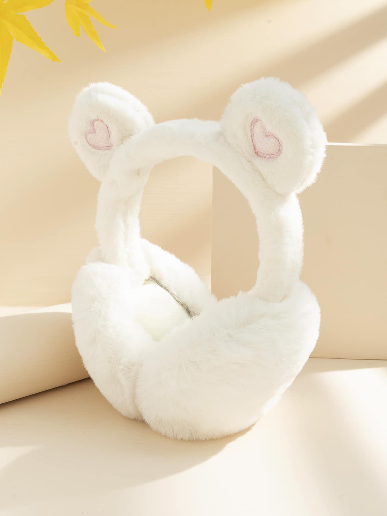 Heart Decor Fluffy Earmuffs | SHEIN USA
