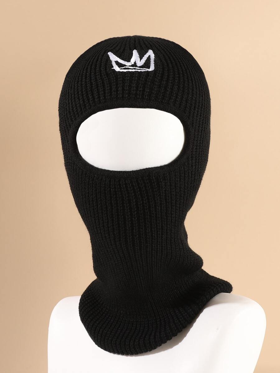 Men Crown Embroidered Balaclava | SHEIN USA