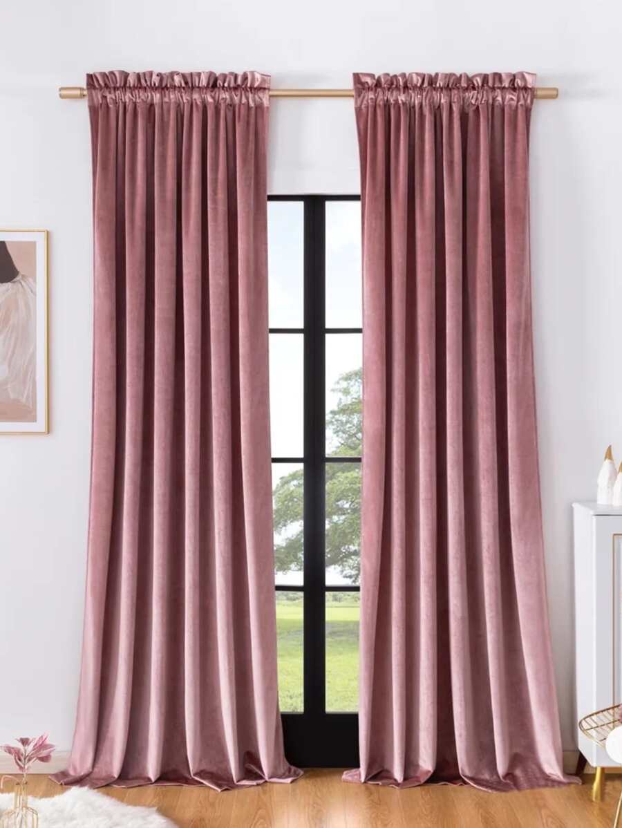 Solid Single Panel Blackout Curtain | SHEIN USA