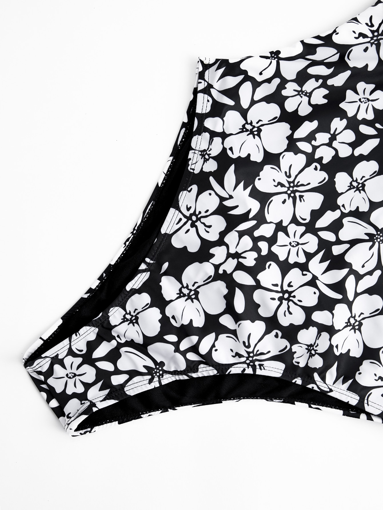 Bikinx Floral Cut Out Criss Cross One Piece Swimsuit Shein Usa