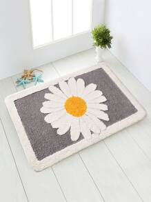1pc Flower Tufted Bath Rug | SHEIN USA