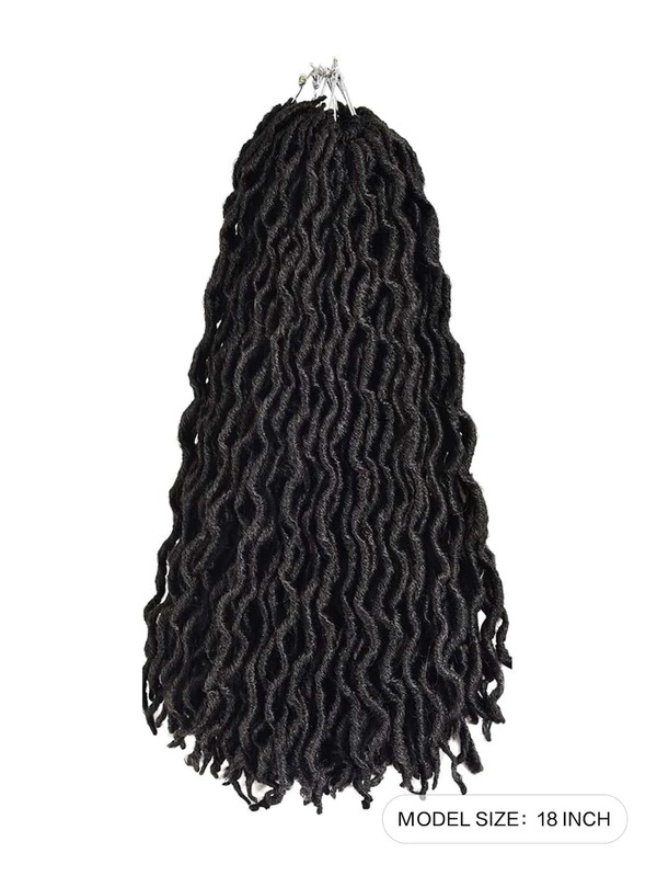Goddess Faux locs Crochet Hair,Soft Locs Wavy Crochet Braids Dreadlocks ...