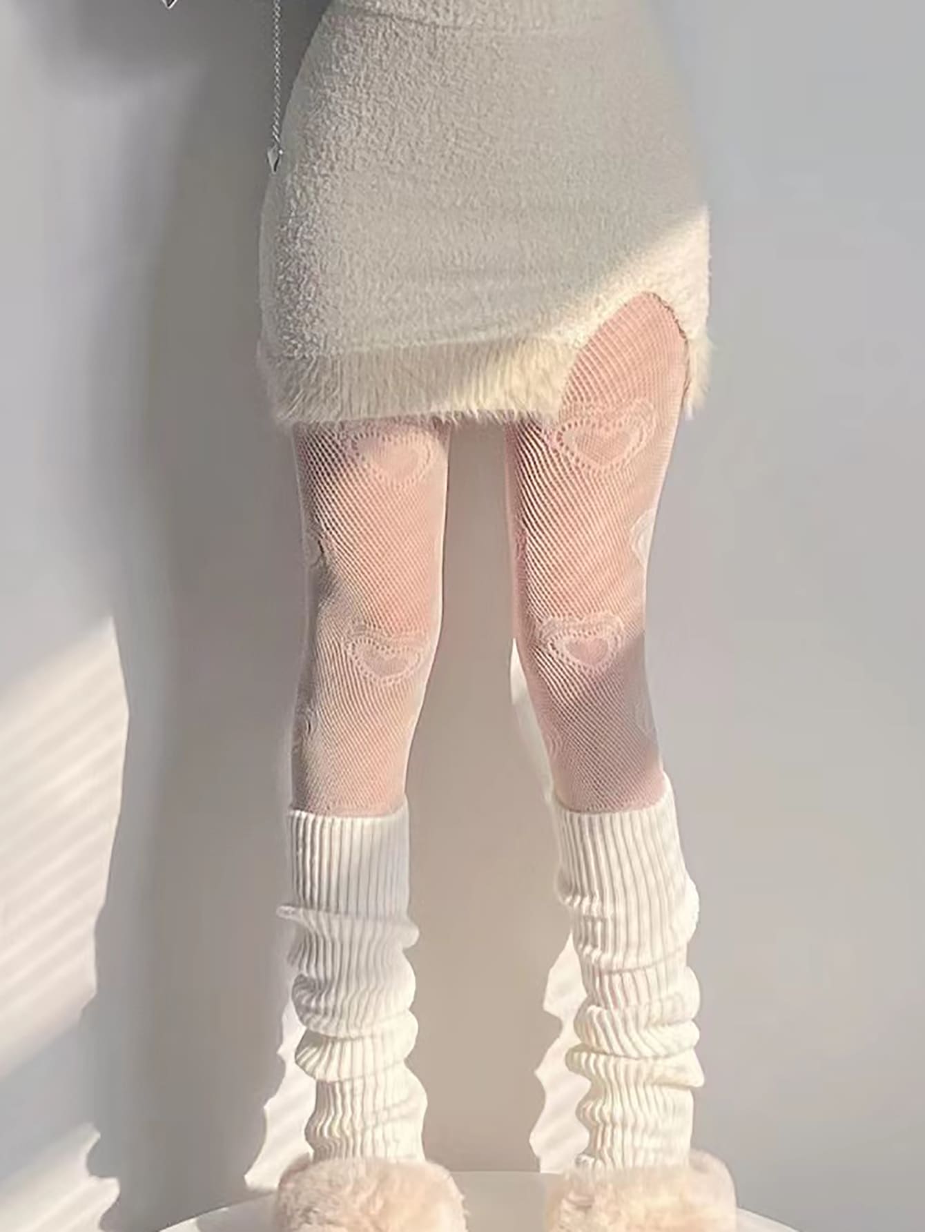 Heart Pattern Fishnet Tights | SHEIN USA