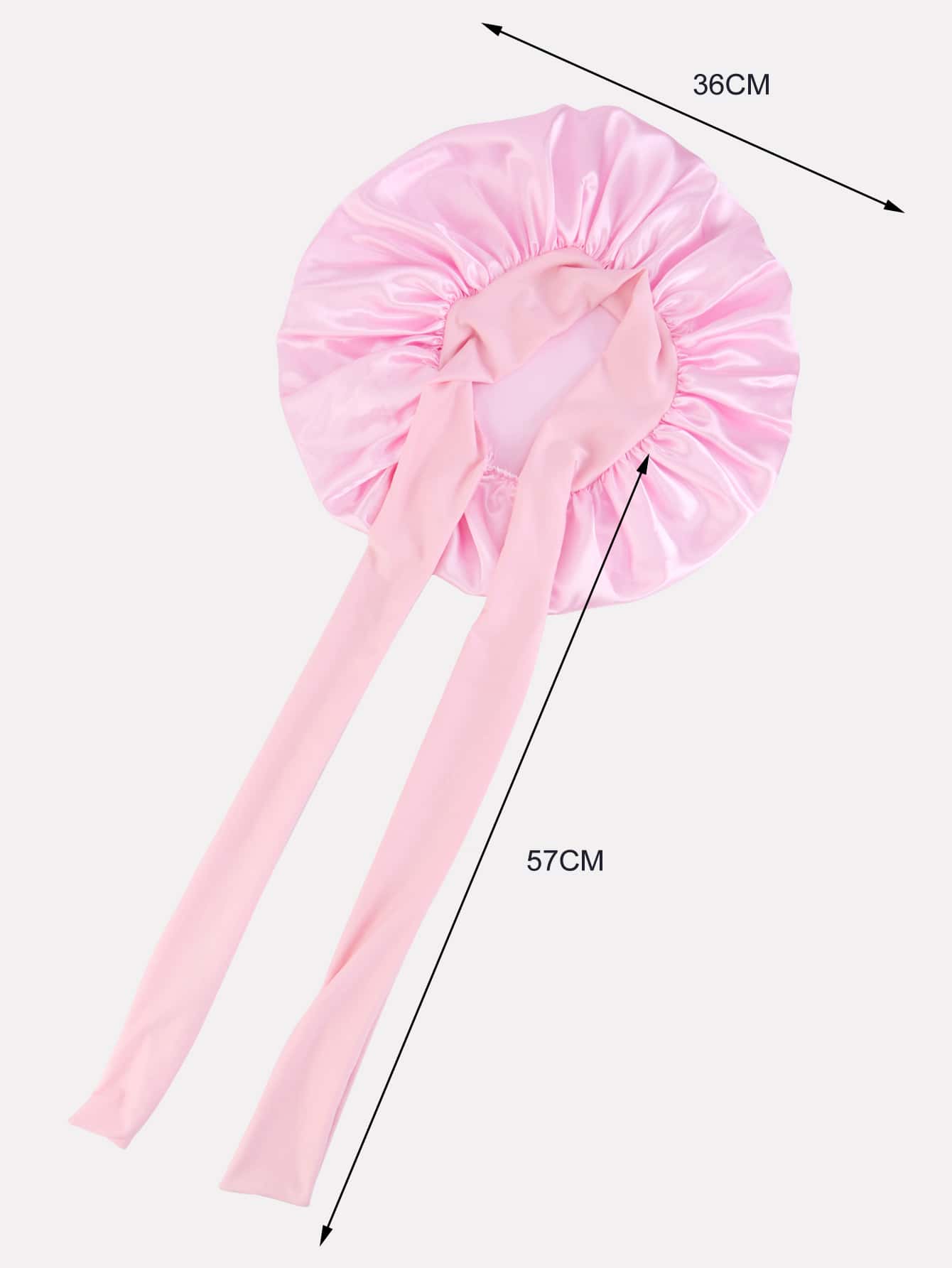 1pc Women's Stretchy Thick Fabric Bonnet With Ribbon Bow, Silk Satin ...