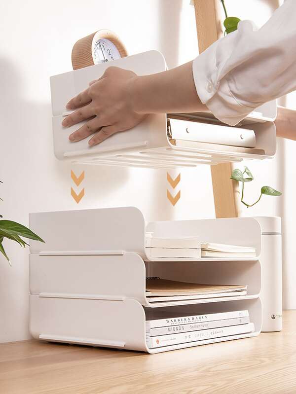 1pc Clear Letter Tray | SHEIN UK