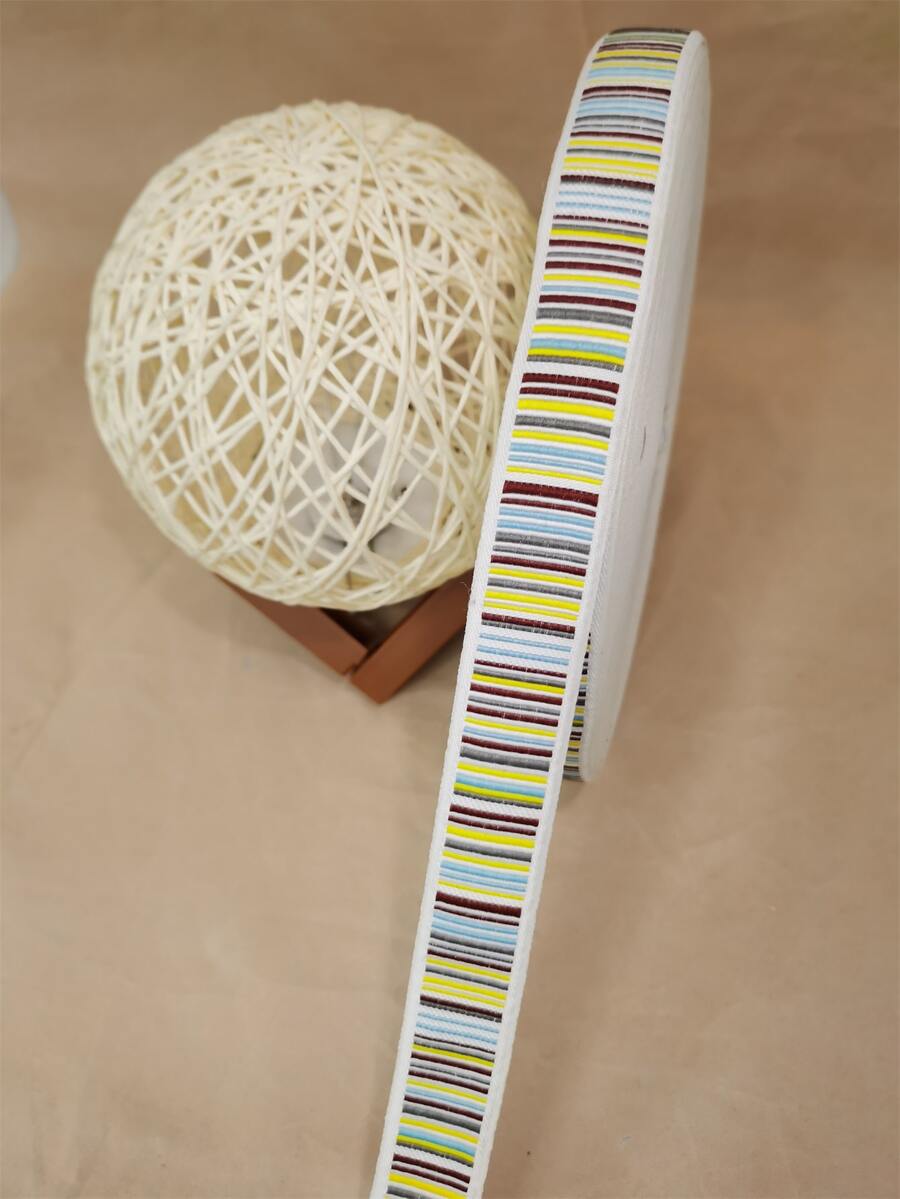 1roll Striped Embroidered DIY Webbing Lace | SHEIN USA