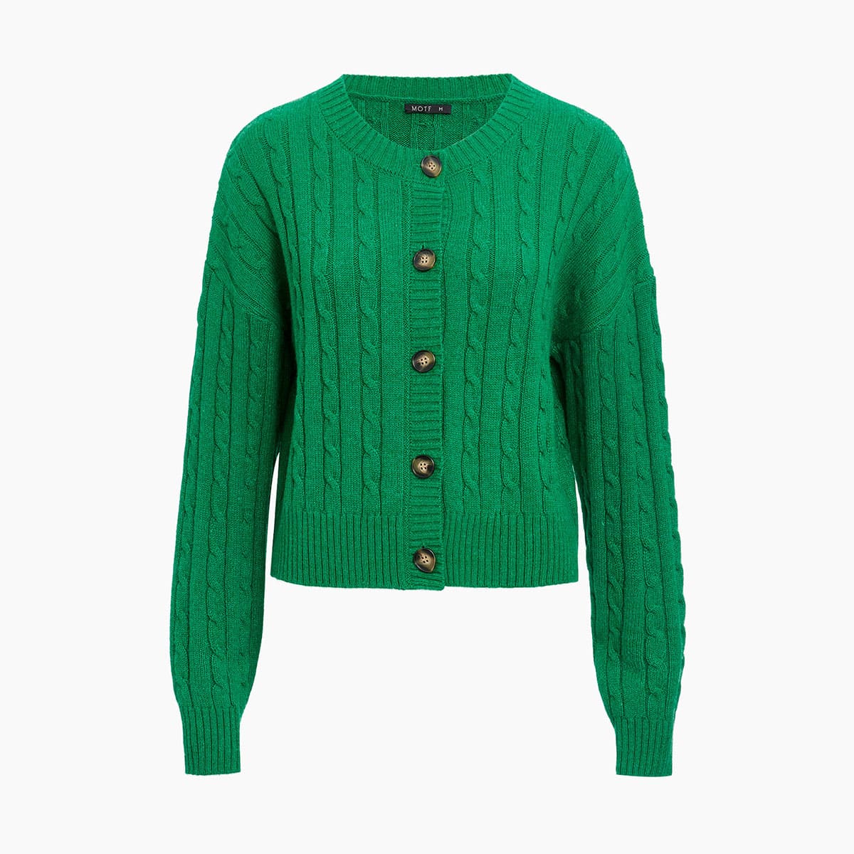 MOTF WOOL-MIX CABLE KNIT CARDIGAN | SHEIN USA