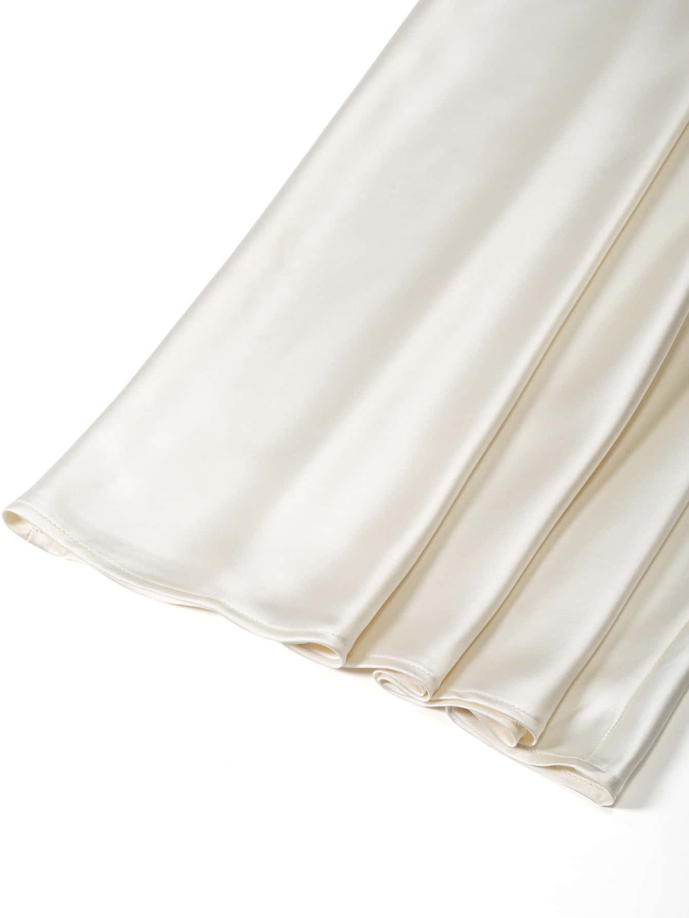 LOVE&LEMONADE Solid Satin Tube Formal Dress | SHEIN USA