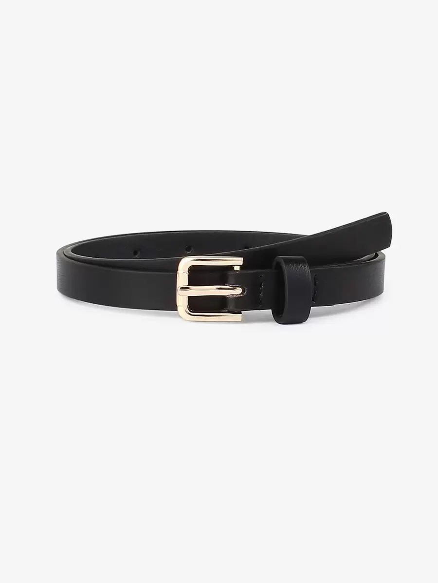 1pc Kids' Gold Square Buckle Pu Belt | SHEIN USA