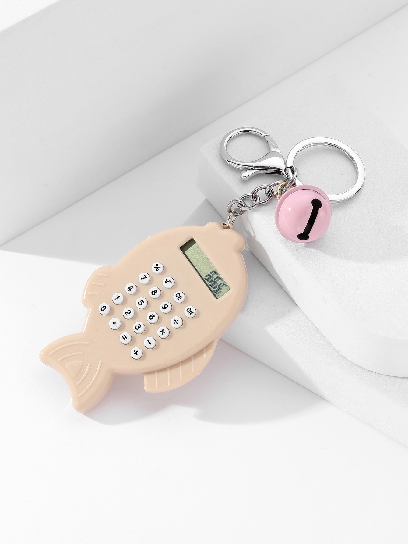 Fish Shaped Calculator Charm Keychain