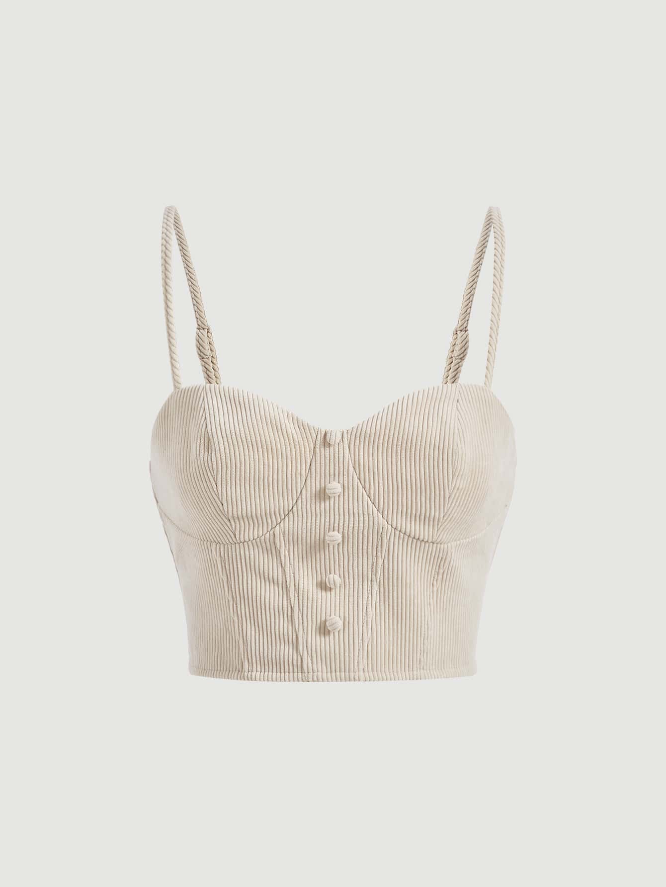 SHEIN MOD Button Front Cami Top | SHEIN USA