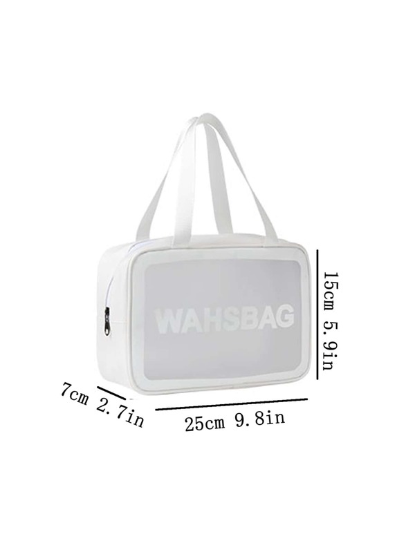 1pc Letter Graphic Waterproof Toiletry Travel Bag | SHEIN USA 1pc Letter Graphic Waterproof Toiletry Travel Bag | SHEIN USA