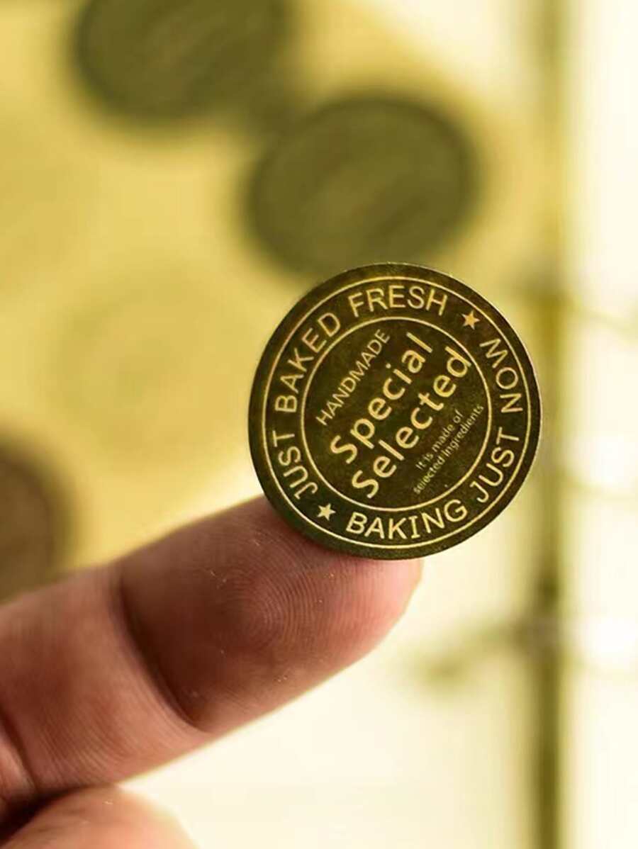 10Pcs Hand Made Stickers Kraft Label Sticker DIY Just Baked Fresh For ...