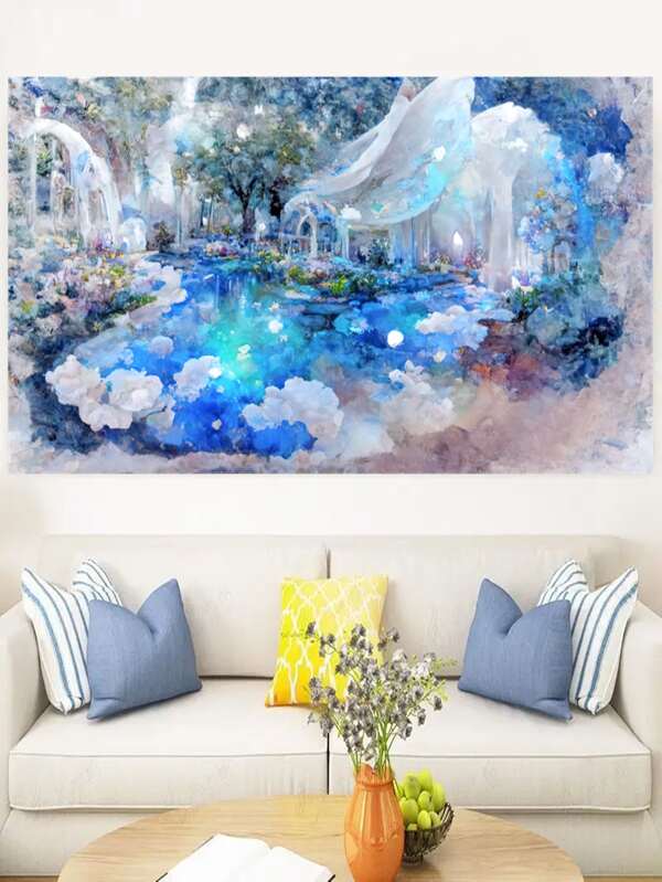 Landscape Print DIY Diamond Painting Without Frame | SHEIN UK