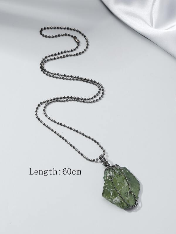 Fashionable and Popular Men's Stone Pendant Necklace for Jewelry Gift ...