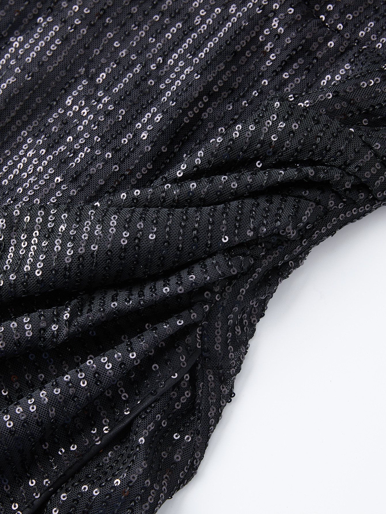 Double Crazy Ruched Sequin Bodycon Dress | SHEIN USA