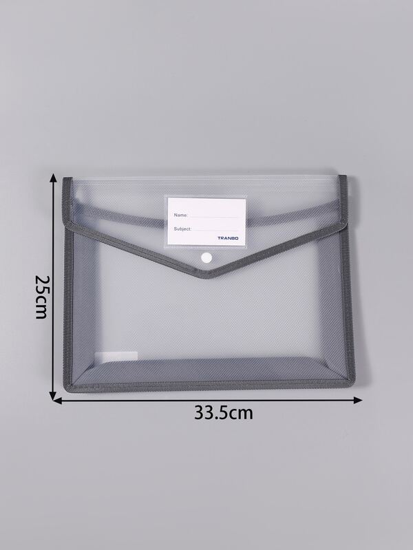 1pc Transparent PP File Pocket, Multi-purpose Document Organizer For ...