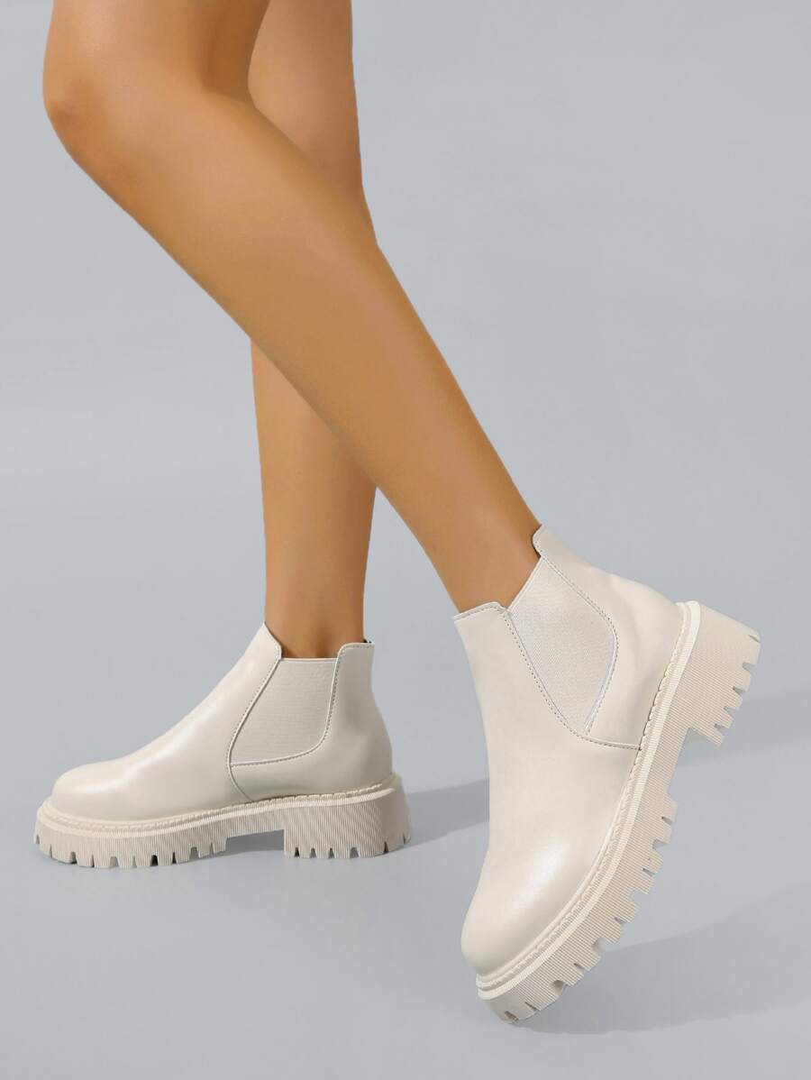 Botas chelsea sin cordones | SHEIN USA