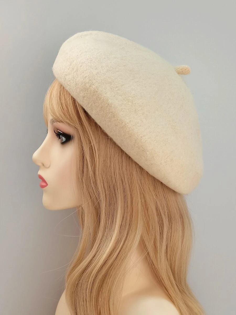 Wool Solid Beret | SHEIN USA
