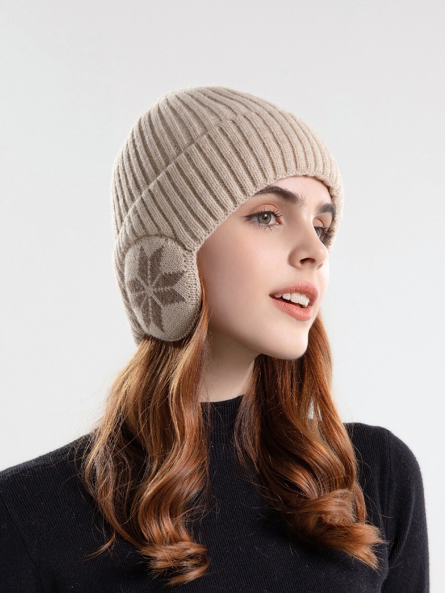 Snowflake Pattern Cuff Beanie | SHEIN USA