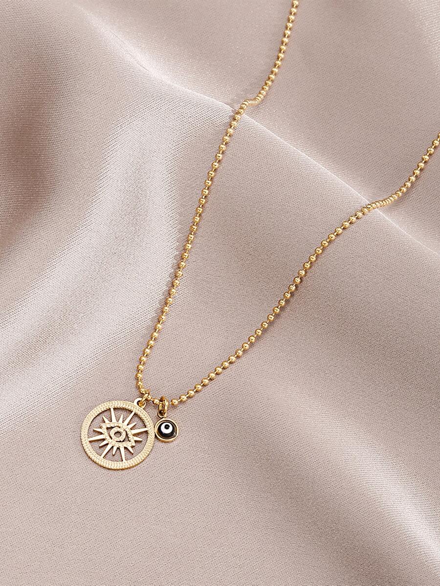 Evil Eye Charm Necklace | SHEIN USA