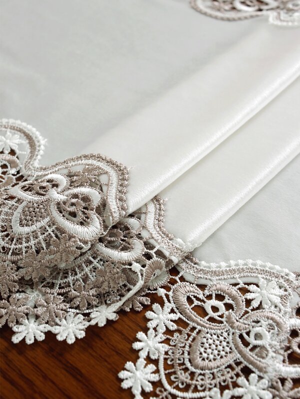 Floral Embroidered Table Runner | SHEIN USA