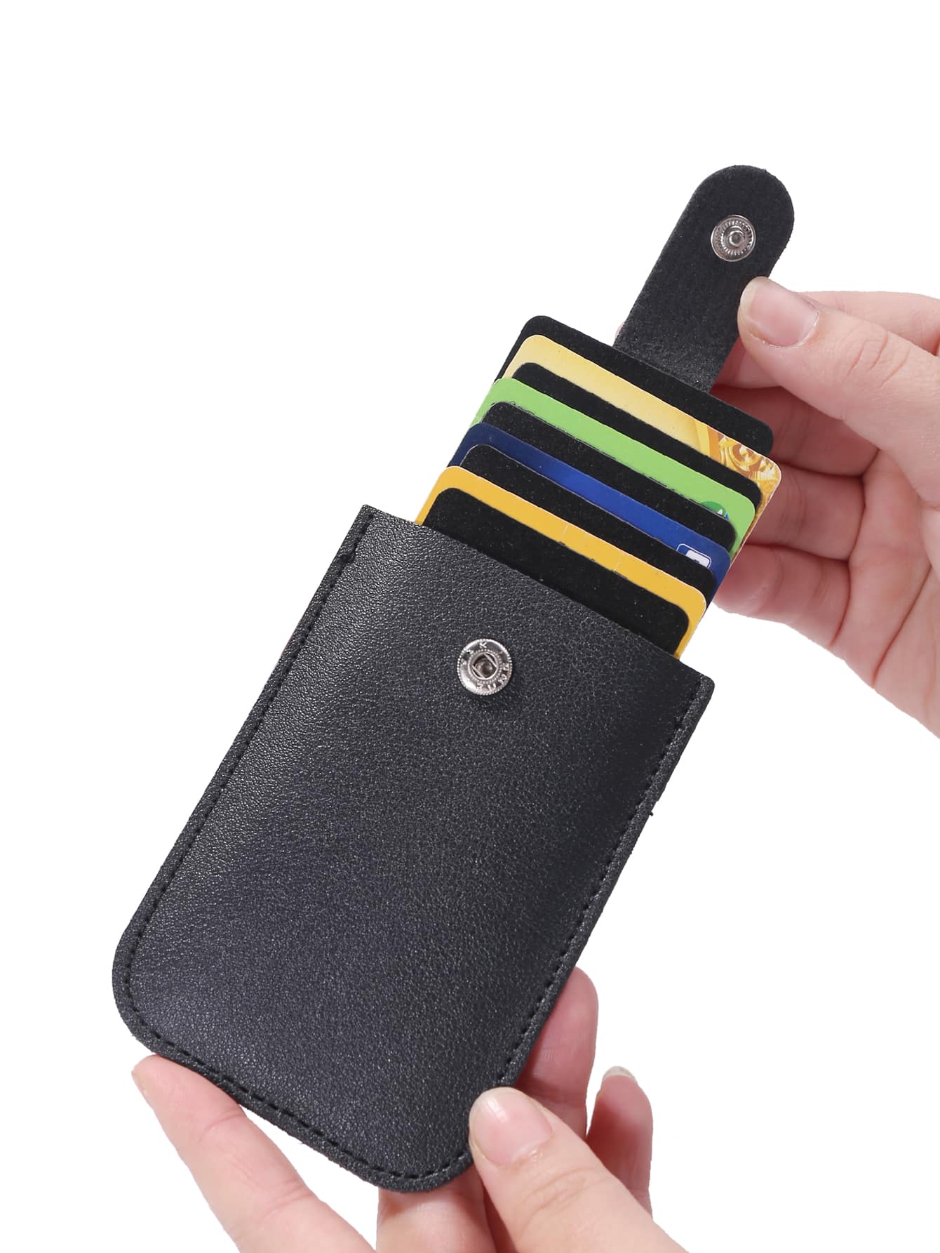 Men Snap Button Card Holder | SHEIN USA