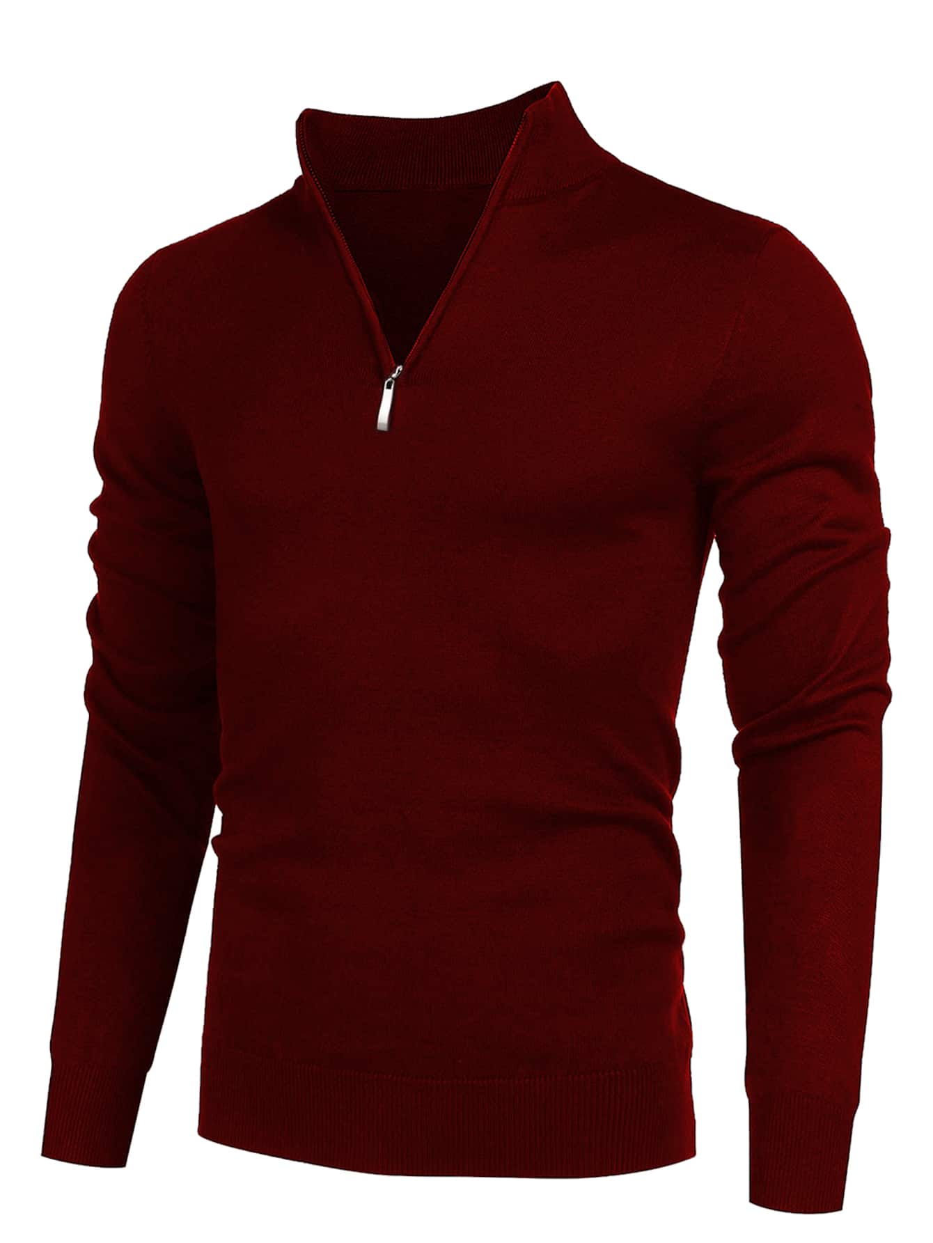 Men Solid Stand Neck Sweater | SHEIN USA