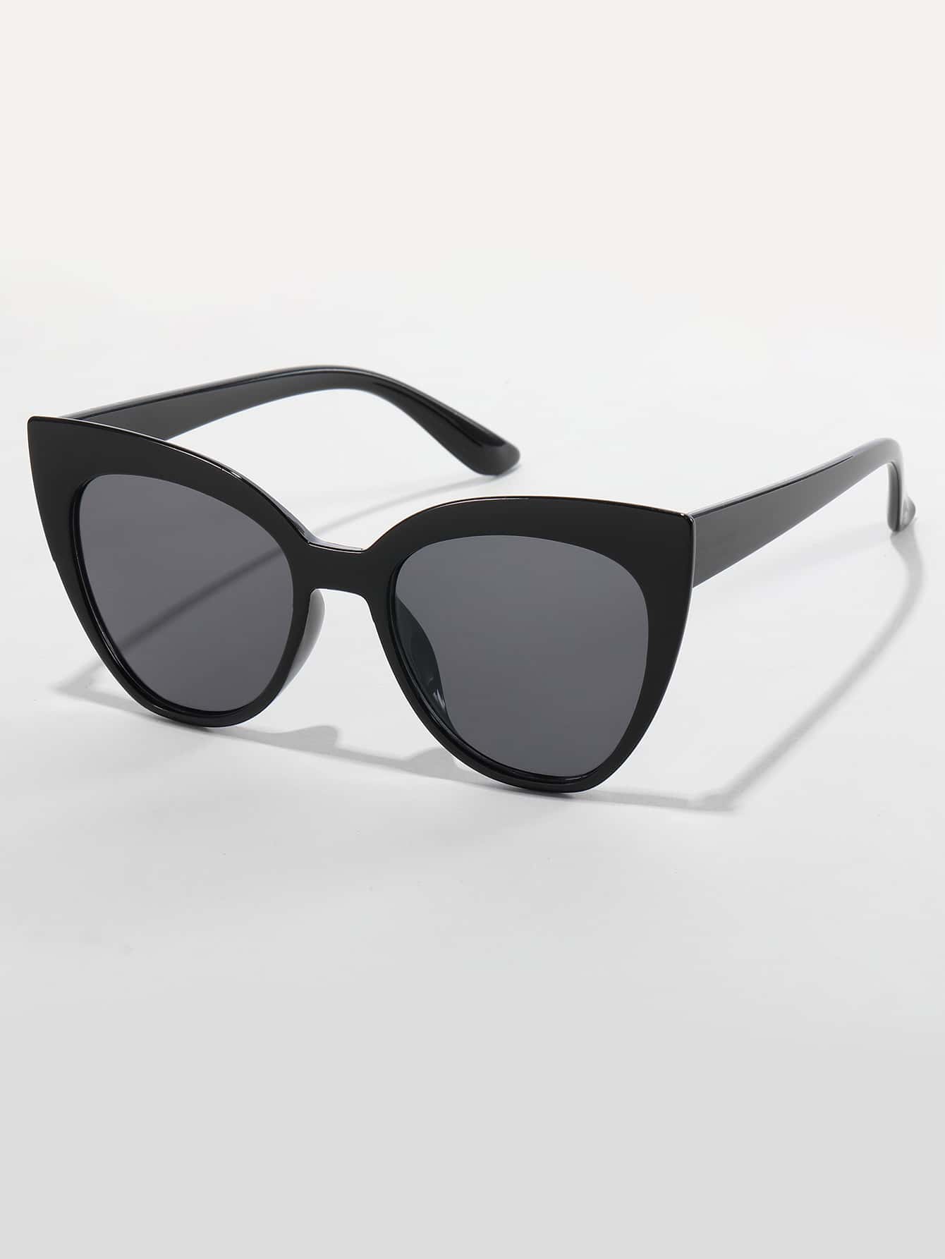 Cat Eye Sunglasses UV Protection Black shades | SHEIN USA
