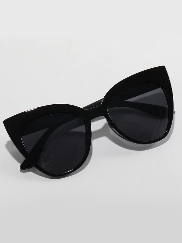 Cat Eye Sunglasses UV Protection Black shades | SHEIN USA