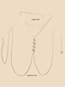 Rhinestone Decor Body Chain | SHEIN USA