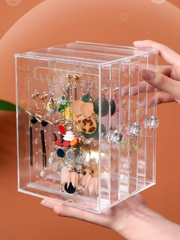 1pc Clear Earring Storage Box | SHEIN USA