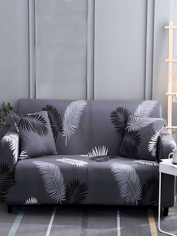 Plume Pattern Stretchy Sofa Slipcover | SHEIN USA