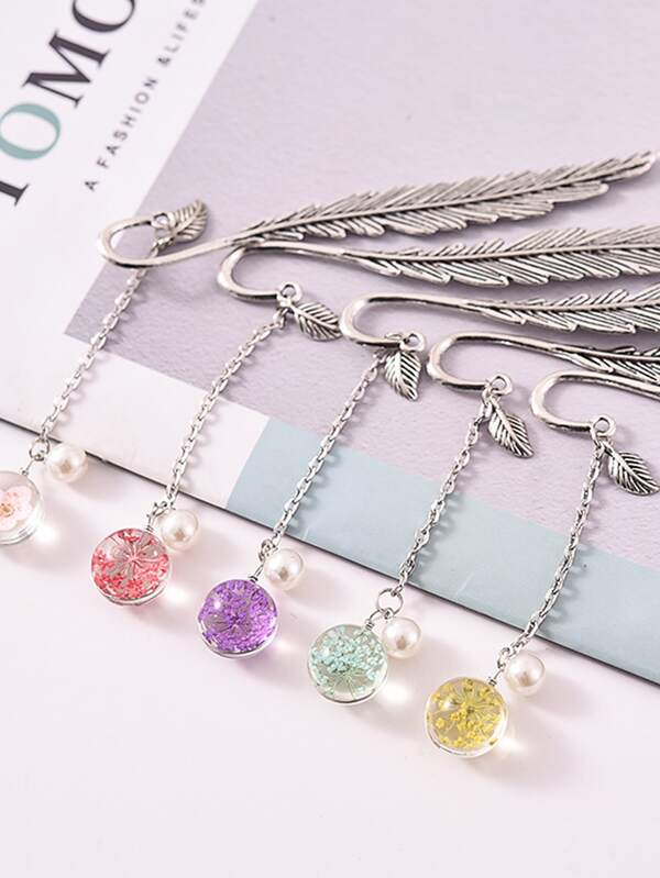 1pc Random Feather Charm Bookmark | SHEIN USA