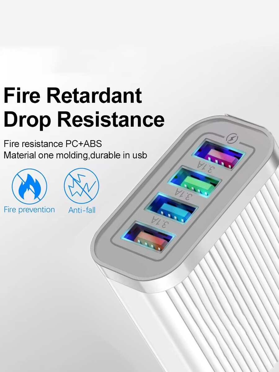 Multi-function 4 Usb Port Charging Head | SHEIN USA