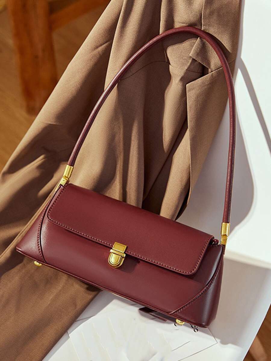 Minimalist Flap Baguette Bag | SHEIN USA