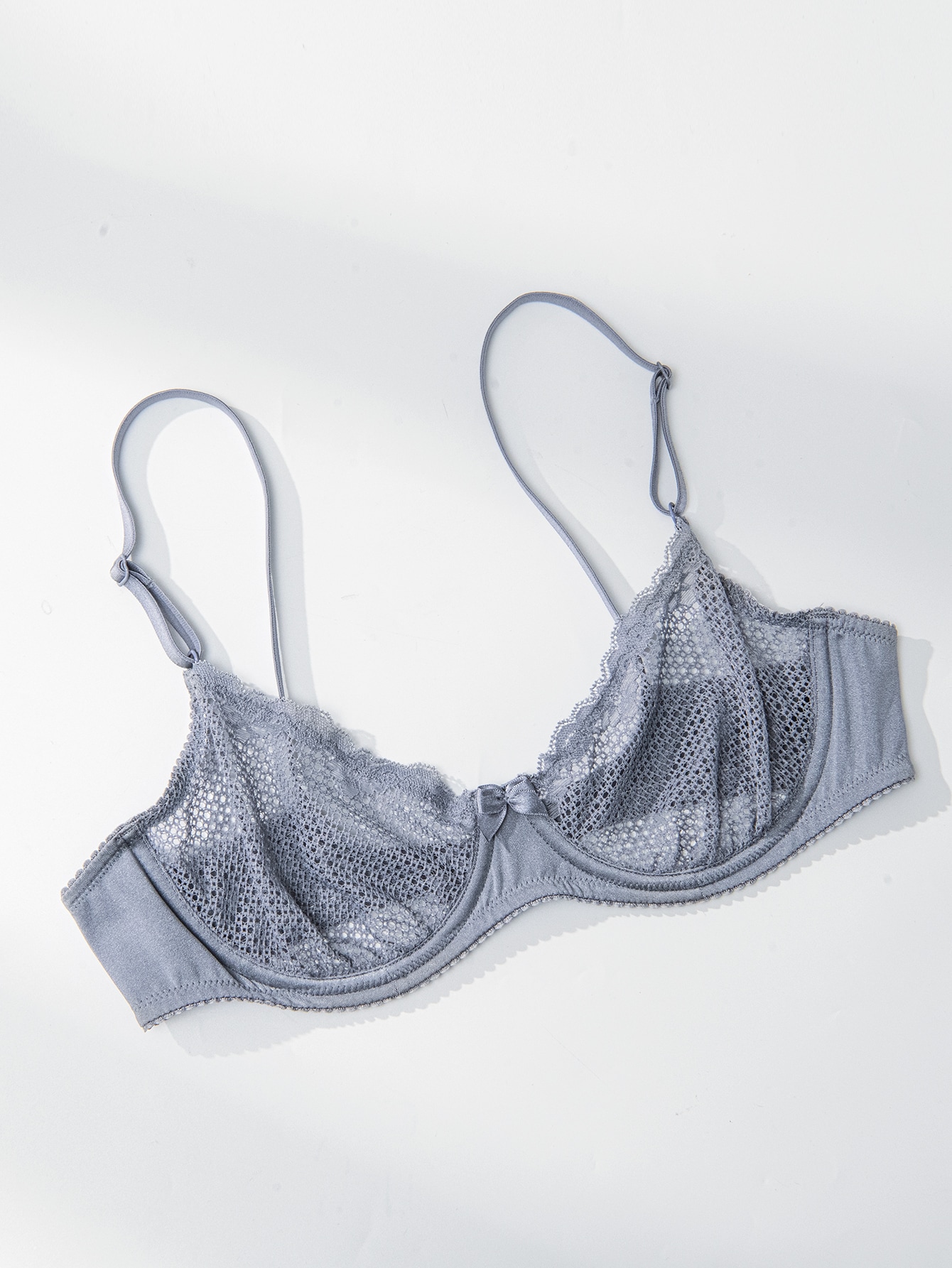Wingslove 1pc Lace Underwire Demi Bra | SHEIN USA