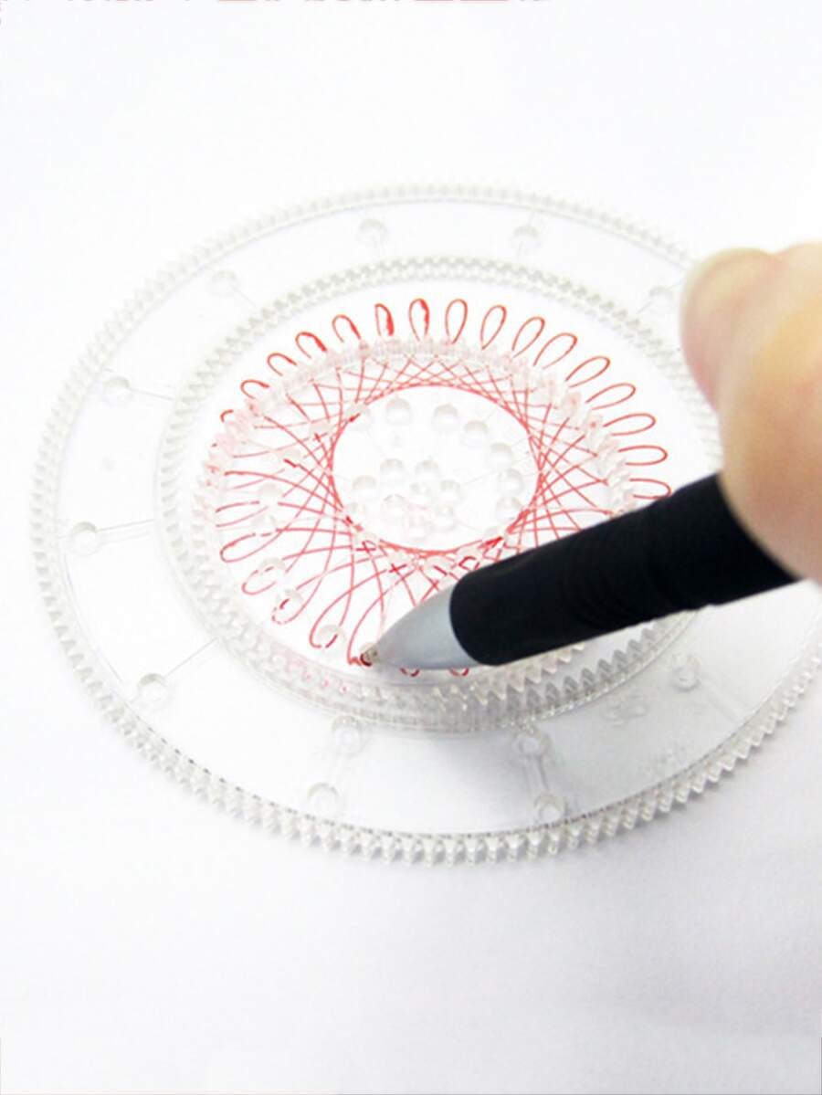 22pcs Transparent Spirograph Set | SHEIN UK