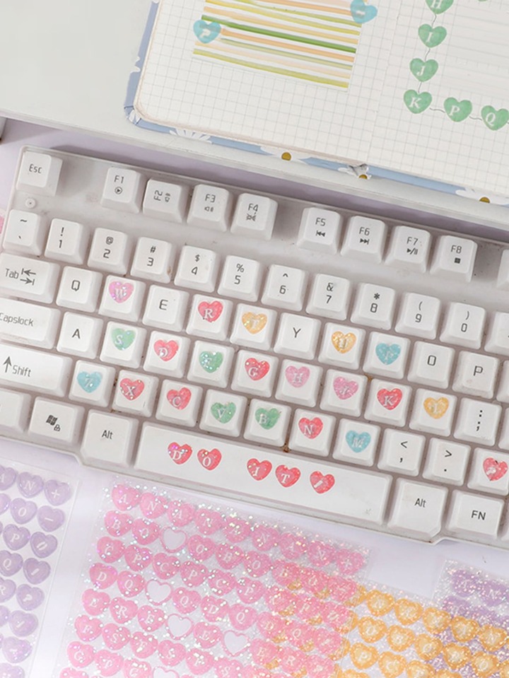 2sheets Letter Graphic Keyboard Sticker | SHEIN