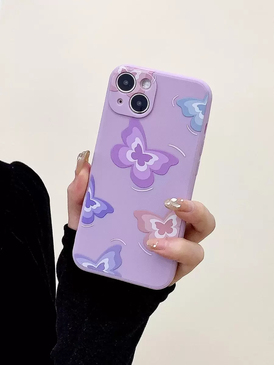 Butterfly Pattern Phone Case | SHEIN USA