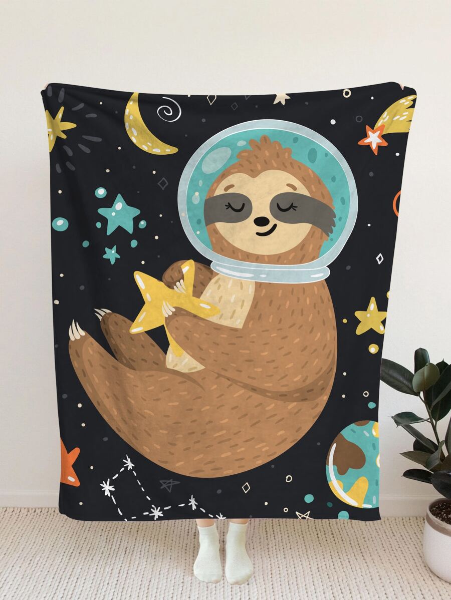 1pc Sloth Pattern Blanket | SHEIN USA