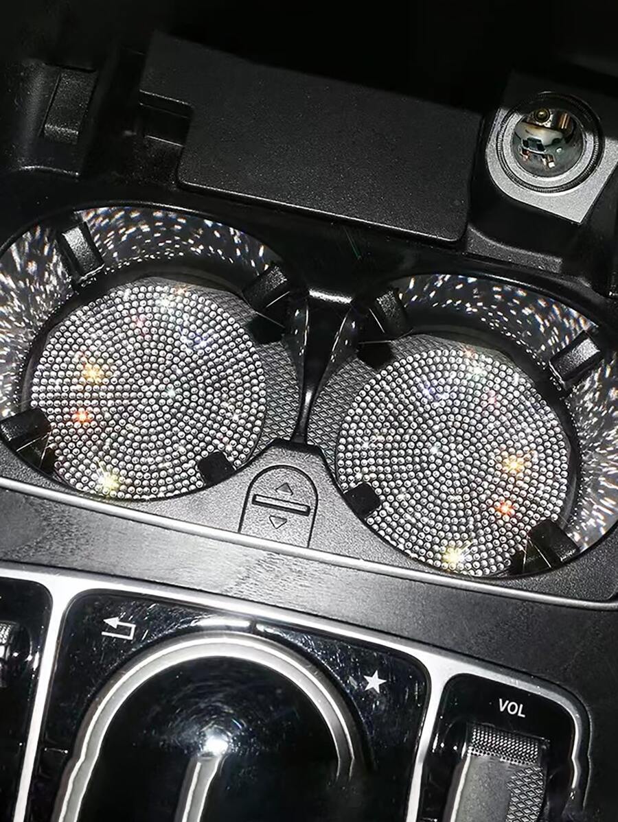 1pc Rhinestone Decor Car Coaster | SHEIN USA