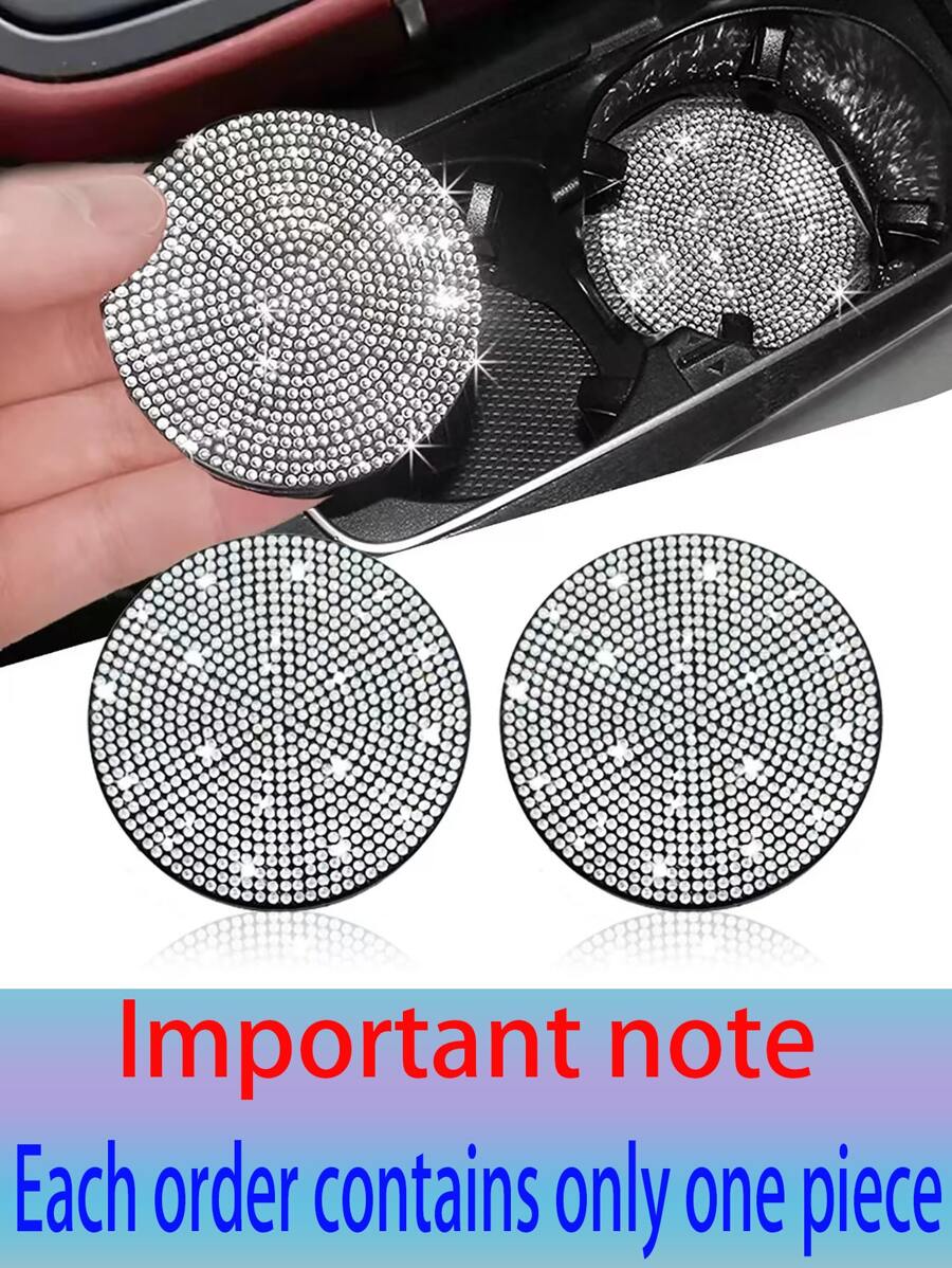 1pc Rhinestone Decor Car Coaster | SHEIN USA