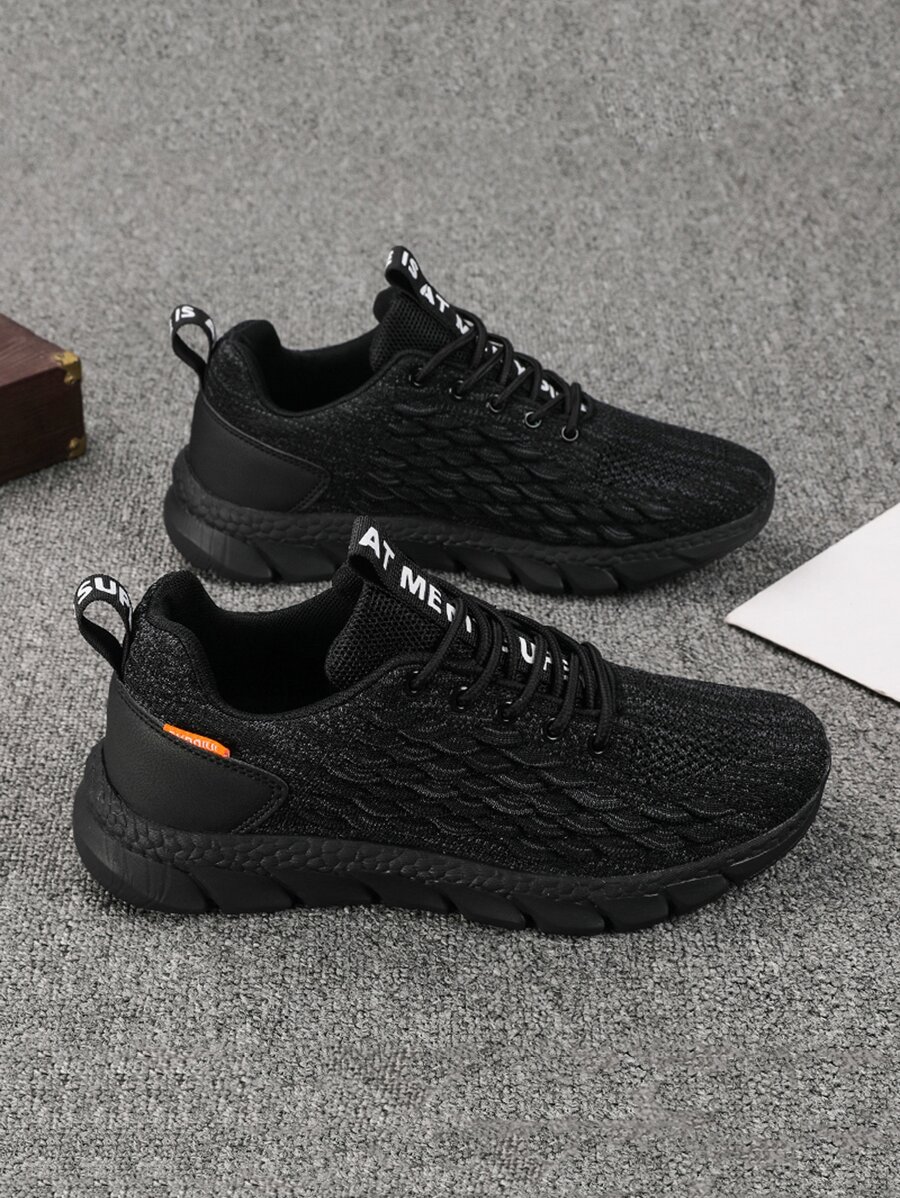Men's Leisure Sports Shoes With Fish Scale Pattern Surface, Casual ...