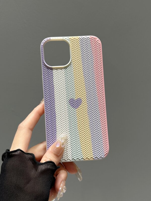 Heart Pattern Phone Case Compatible With iPhone15/15Plus/15Pro/15Promax | SHEIN UK